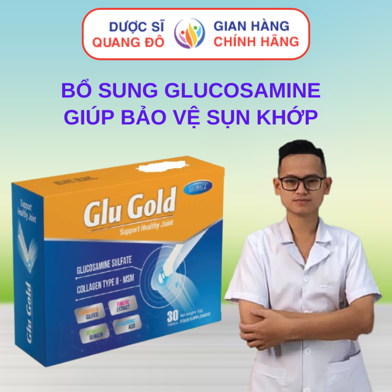 Glucosamine Glu Gold pills [GENUINE EUROPE] help regenerate joint ...