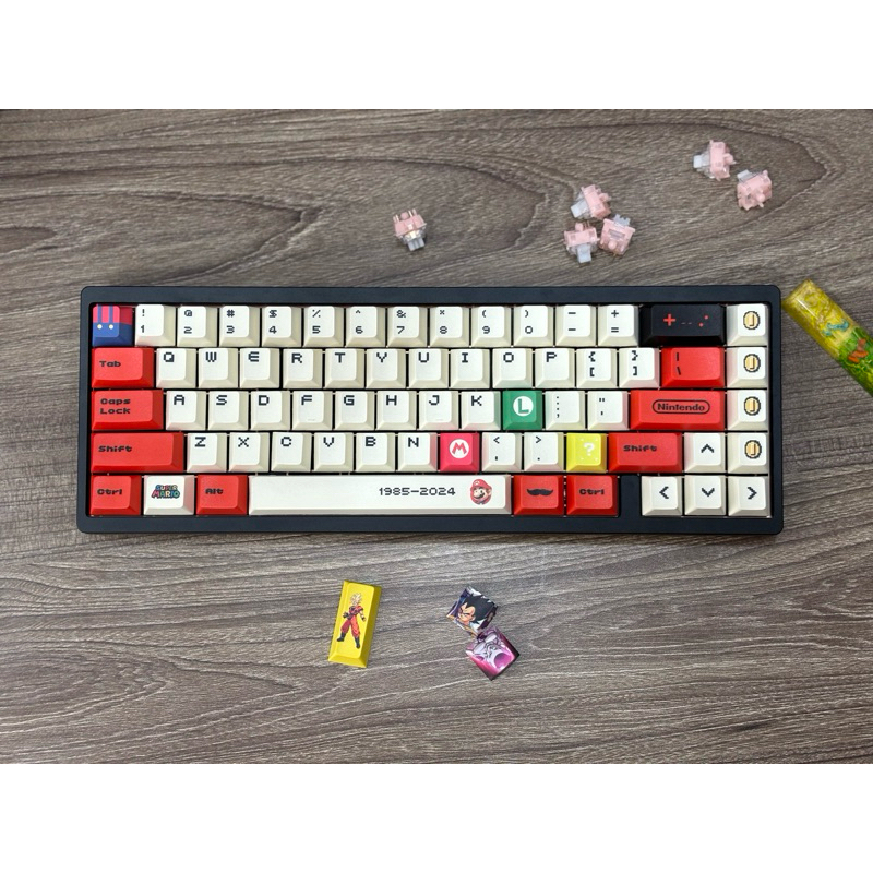 Custom mechanical keyboard from Lucky65 v2/ cnc aluminum/ 3 connection ...