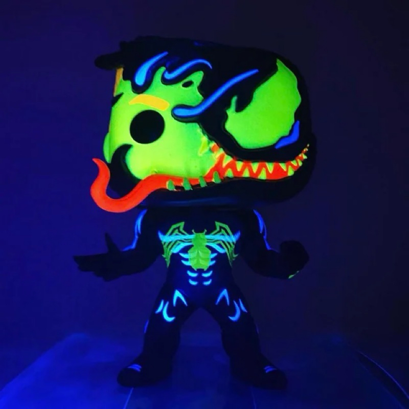 Funko Pop Marvel Figure - Black Light Eddie Brock Venom (2nd nobox real ...