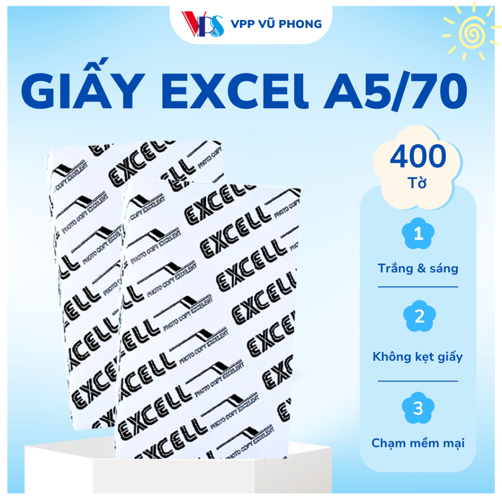 A5 Excel 70gsm paper (400 sheets) | Shopee Malaysia