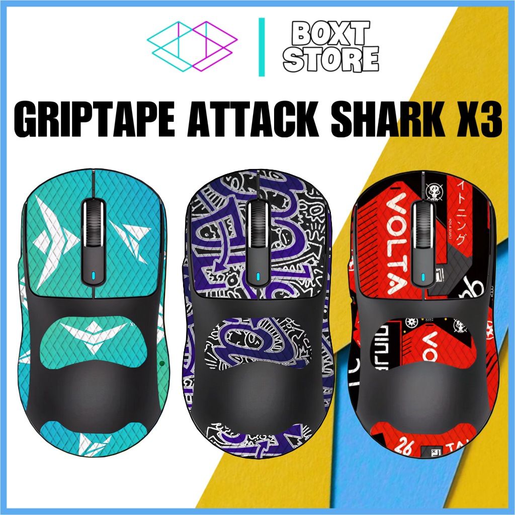 Attack Shark X3 Pro 3M Anti-Slip Grip Tape - Skin Griptape Attack Shark X3 | Shopee Malaysia