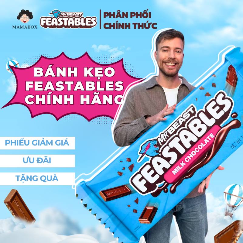 [Genuine] MrBeast Feastables Milk Chocolate 35g/60g, Candy | Shopee Malaysia