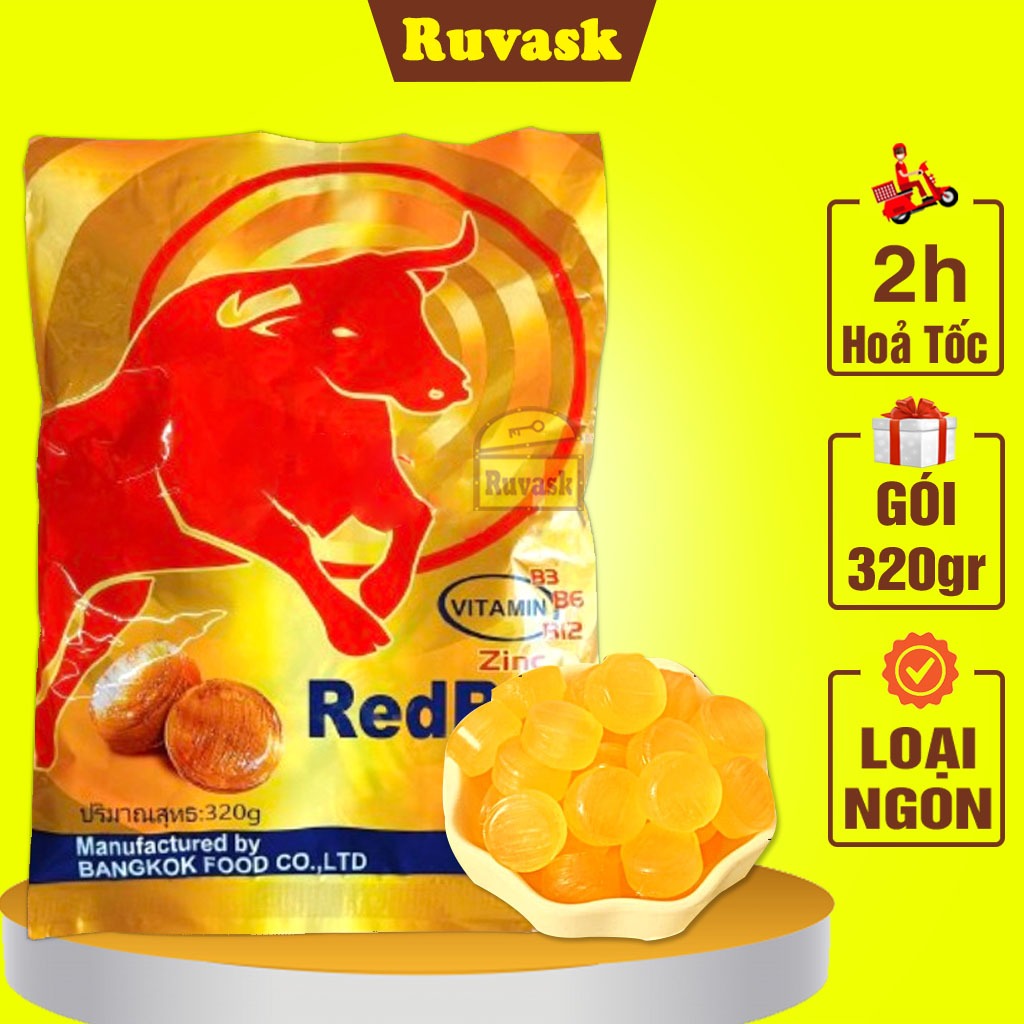 THAILAND Red Bull Candy 320G Pack - Red Beef Flavored Energy Candy ...