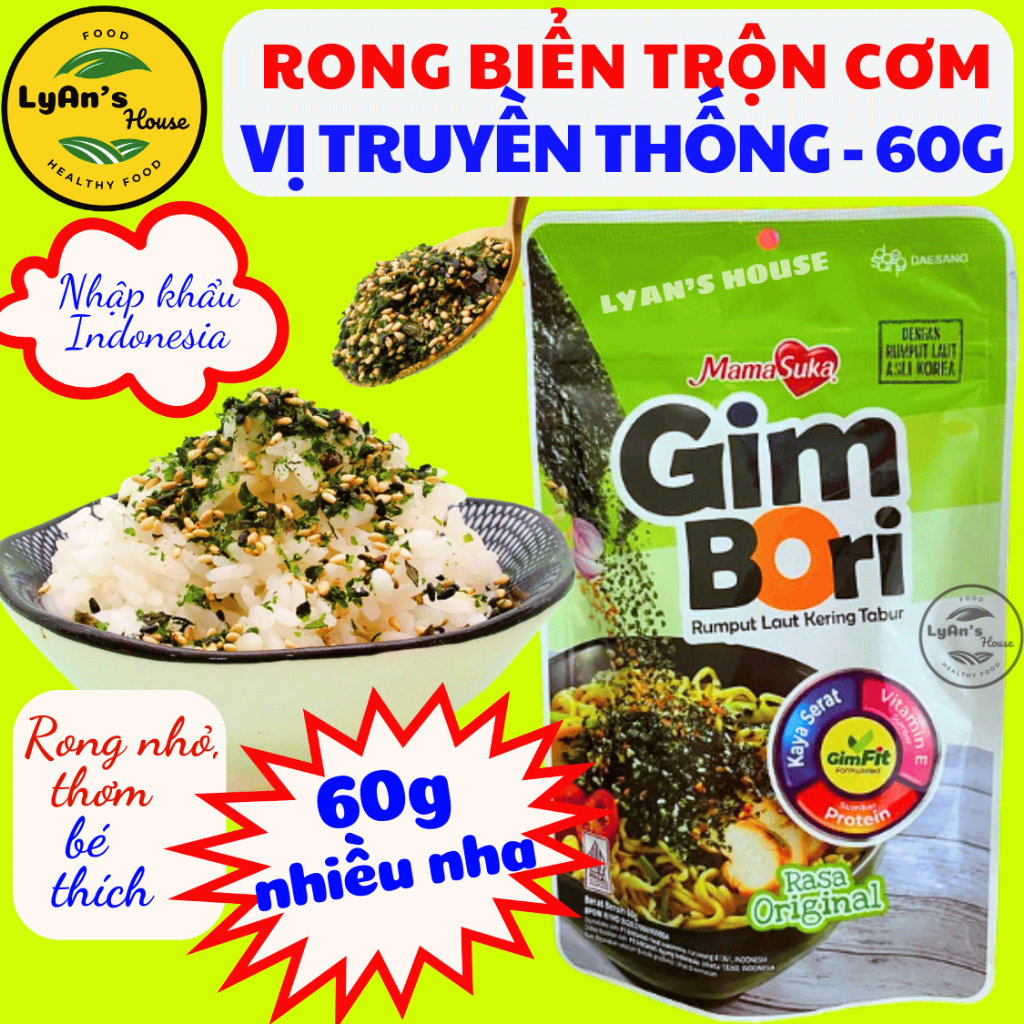 [Imported] Seaweed MIXED WITH RICE Ofood Indonesia (Gim Bori ...