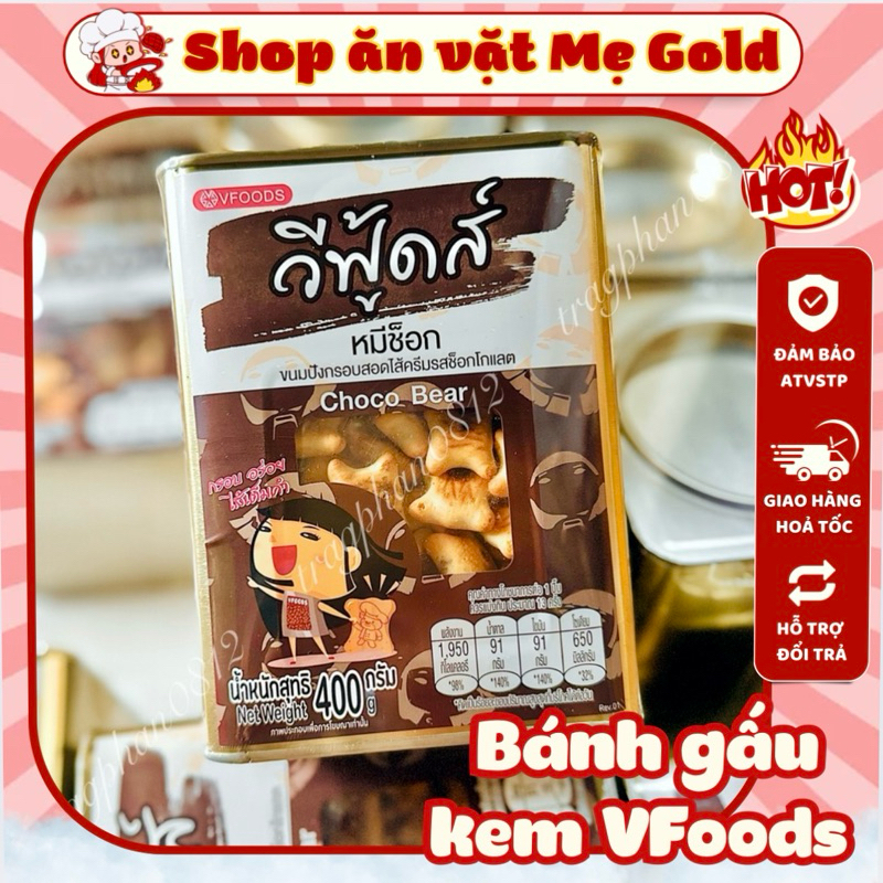 Choco Bear melted chocolate cream Bear cake, VFoods Thai Bear cookies ...