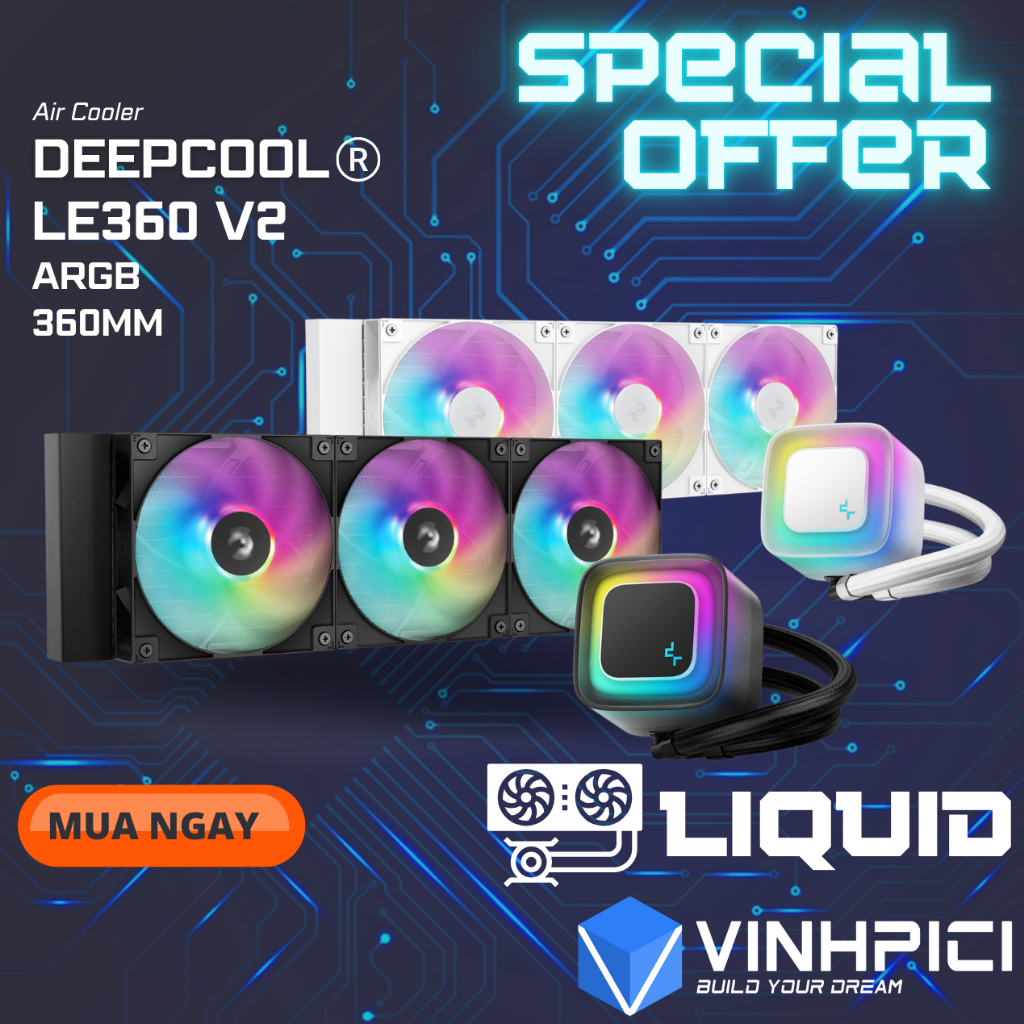 Deepcool LE360 V2 CPU water cooler [NEW] | Shopee Malaysia