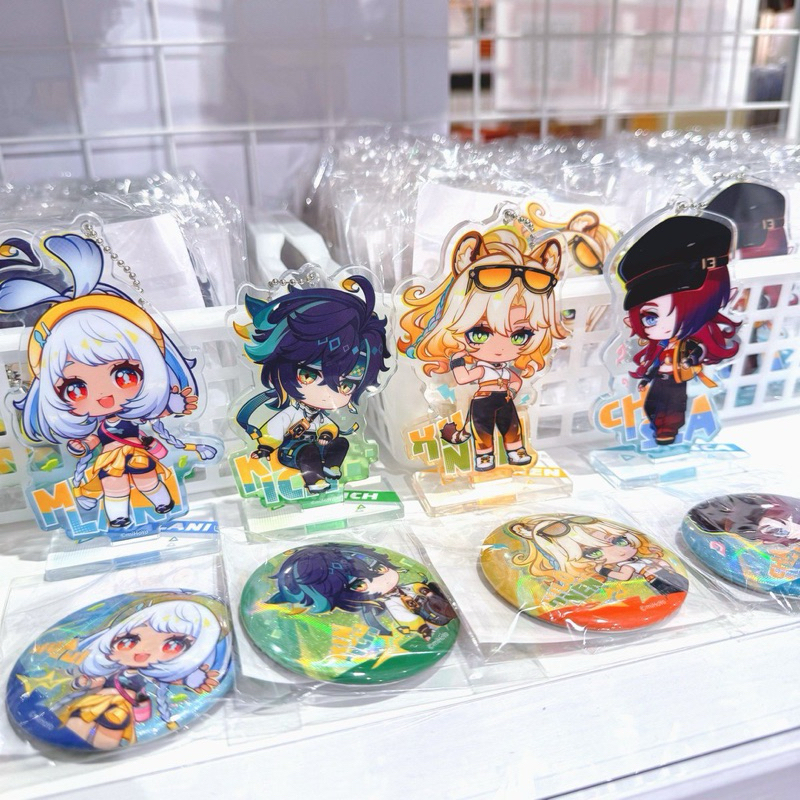 Mini standee/keychain Kinich collab Hello Cycling official Genshin ...