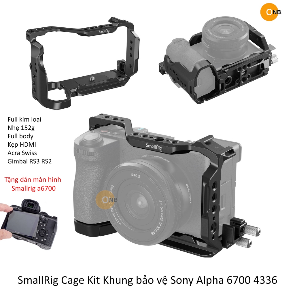 Small-Rig Cage Kit Sony Alpha a6700 6700 4336 Protective Frame | Shopee ...