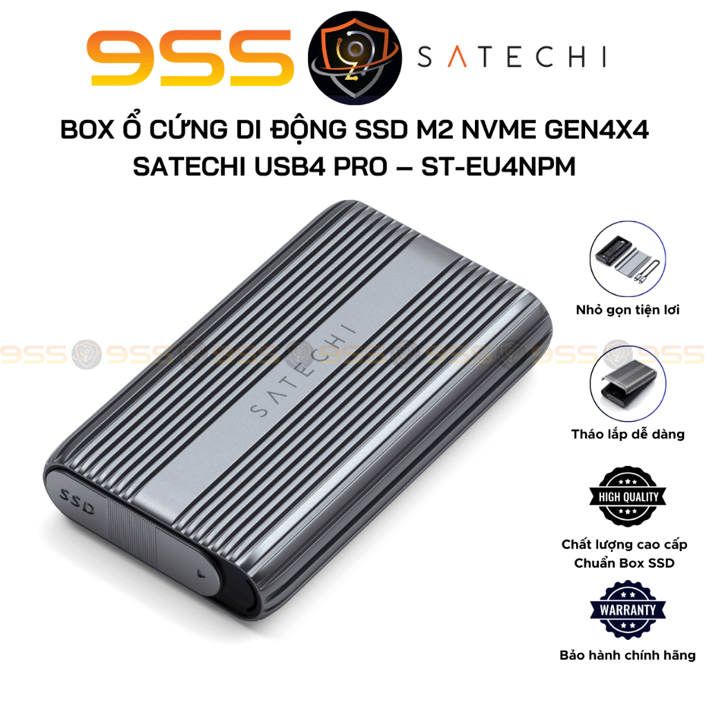 Satechi USB4 PRO M.2 NVMe Gen4x4 SSD Portable Hard Drive Box – ST ...