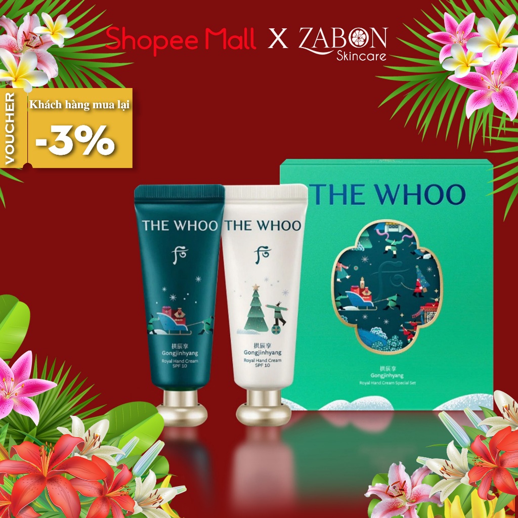 The history of Whoo Gongjinhyang Royal Hand Cream Special Set | Shopee ...