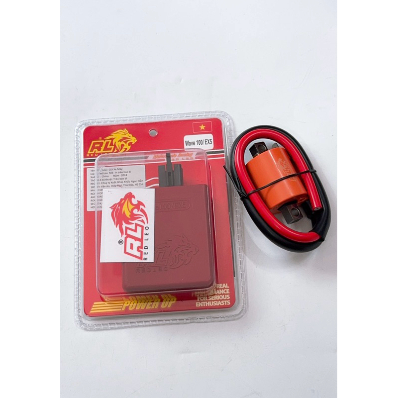 Redleo IC + Mobin set for Wave 100, Dream, Sirius 50cc, 6 holes, 5 pins, easy installation ...