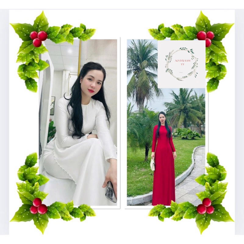 Traditional ao dai made of Dubai silk and Van silk. Ao dai with pearls ...