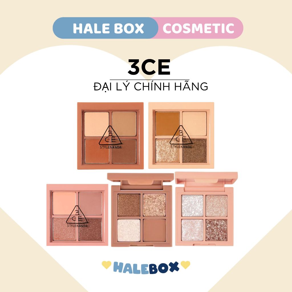 3ce Eyeshadow Palette 4 Boxes Mini Multi Eye Color Palette | Shopee ...