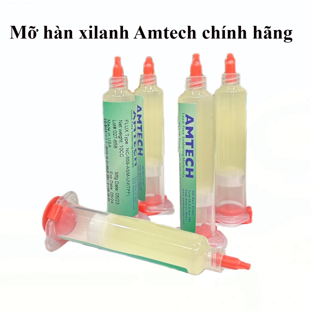Genuine Amtech solder paste in cylinder form | Shopee Malaysia
