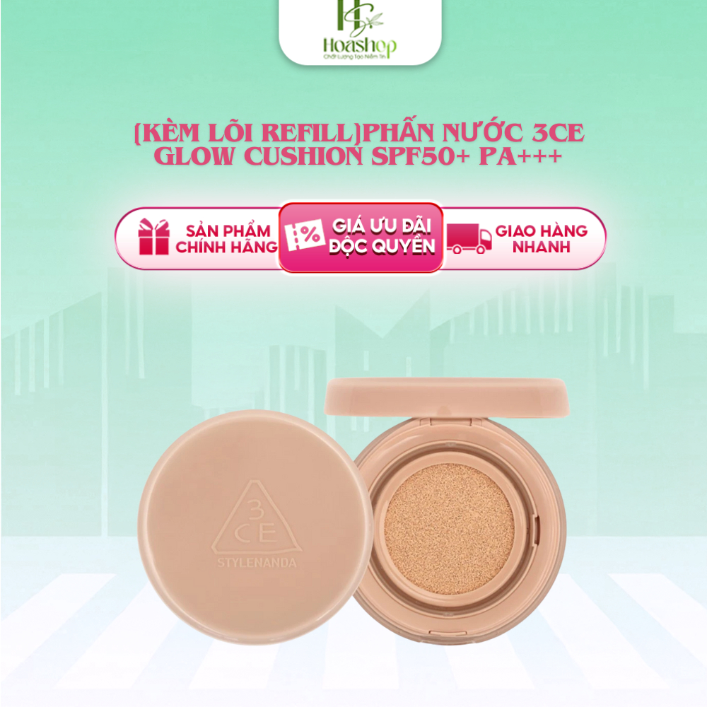 [REFILL CORE INCLUDED]3/C.E Glow Cushion SPF50+ PA+++ | Shopee Malaysia