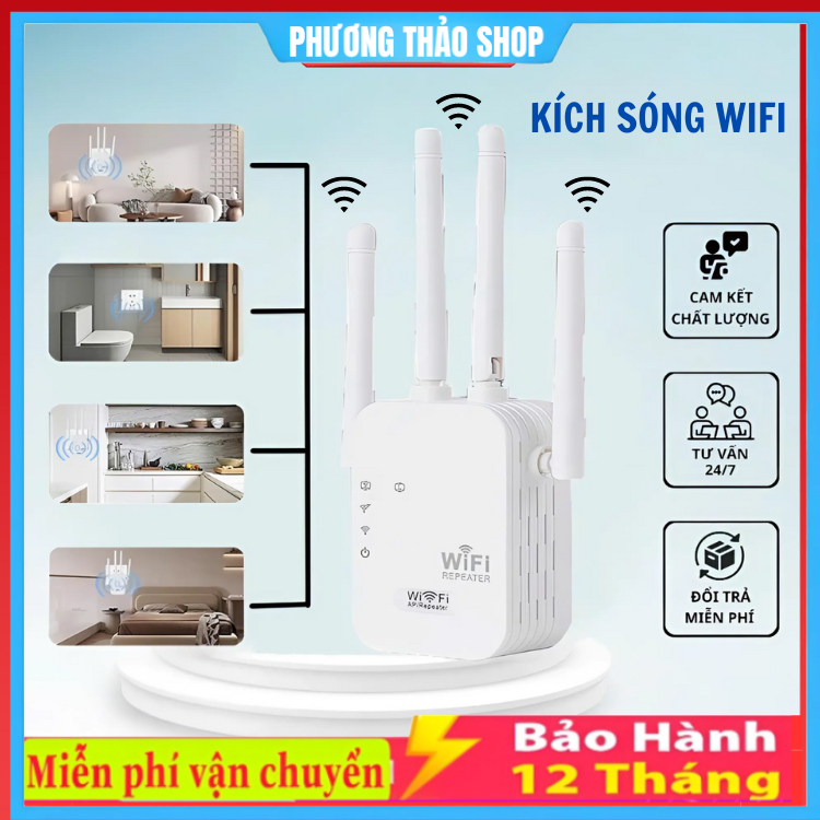 300 Mbps High Speed 6-Wire Wifi Extender - Wifi Booster with Fast and ...