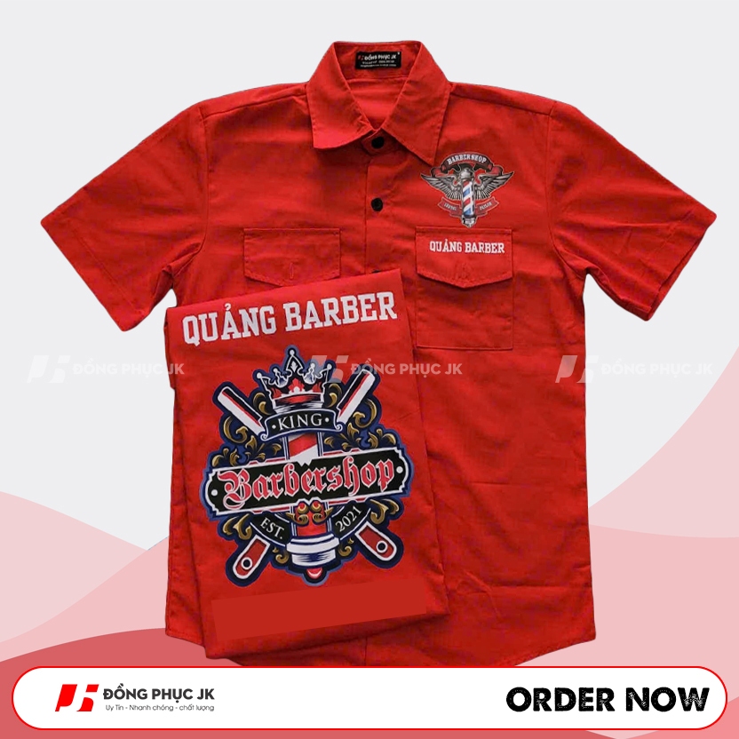 Barber Shop Uniforms, Hair Salon Uniforms - Tailored and Printed on ...