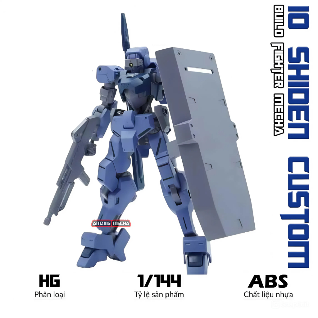 HG Ioframe Shiden (Teiwaz) Model, 1/144 Mobile Suit, Plastic Assembly ...