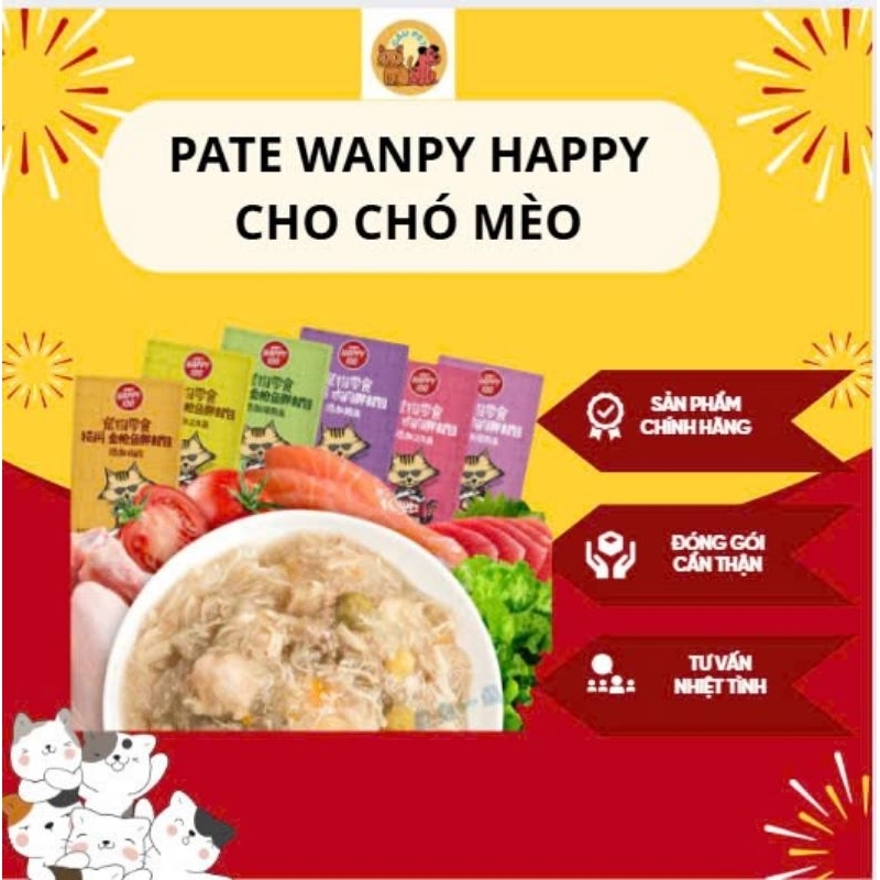 Combo of 20 packs of Pate for Cats, Happy Pate 100 Packets, Helps Gain ...