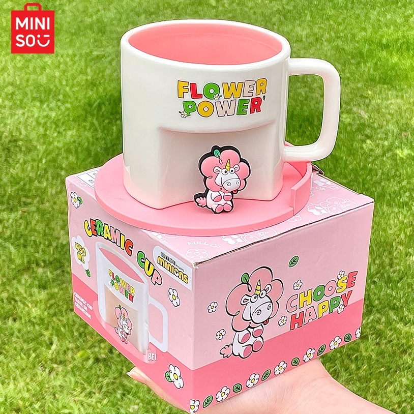 Miniso Ceramic Cup DAISY MINION Flower Character Style - MINION ...