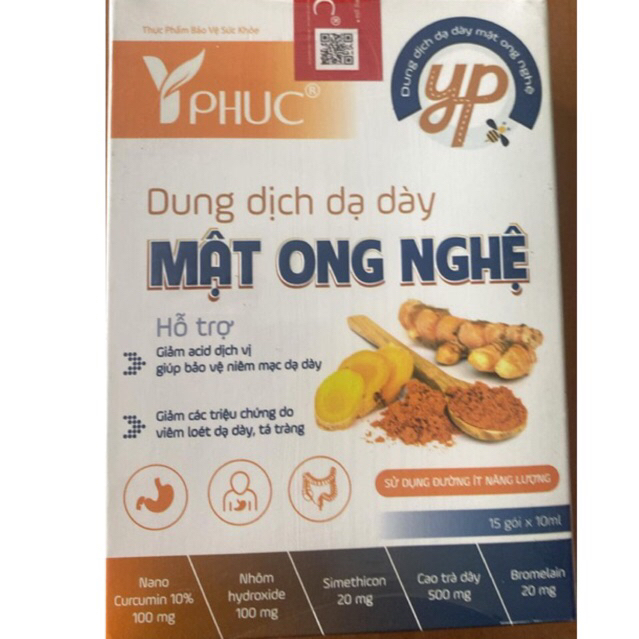 Y Phuc turmeric honey stomach solution helps reduce gastric acid, reduce stomach and duodenal ...