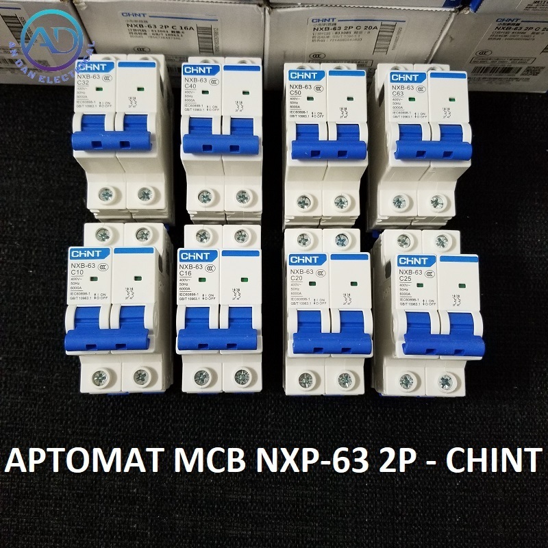 [Genuine] Aptomat, small CB MCB CHINT NXB-63 2P 6A 10A 16A 20A 25A 32A 40A 50A 63A, NXB-125 2P ...