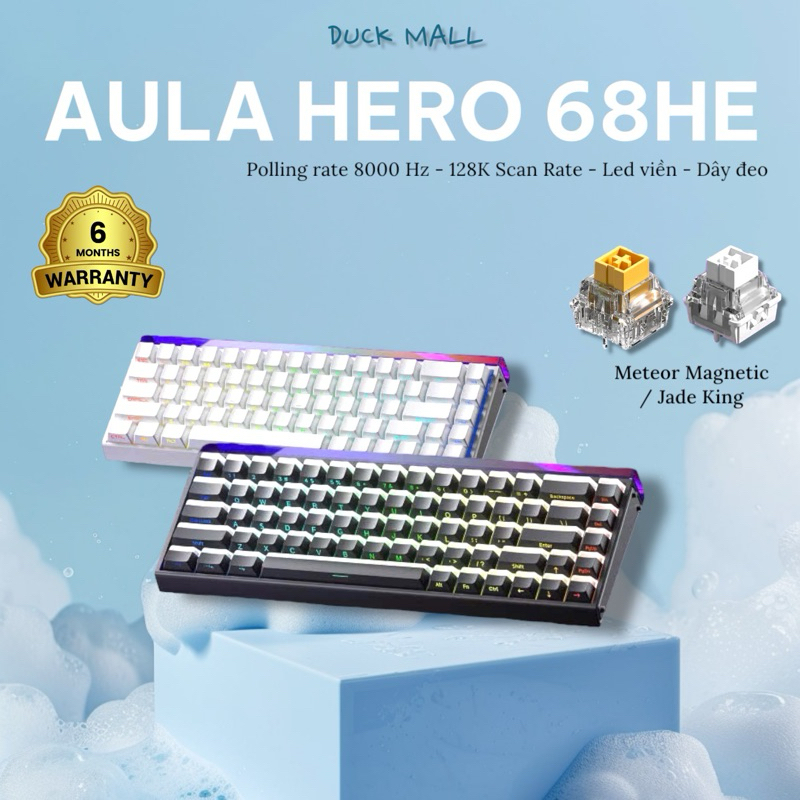Mechanical keyboard / gaming keyboard using wire 1 mode only AULA HERO ...