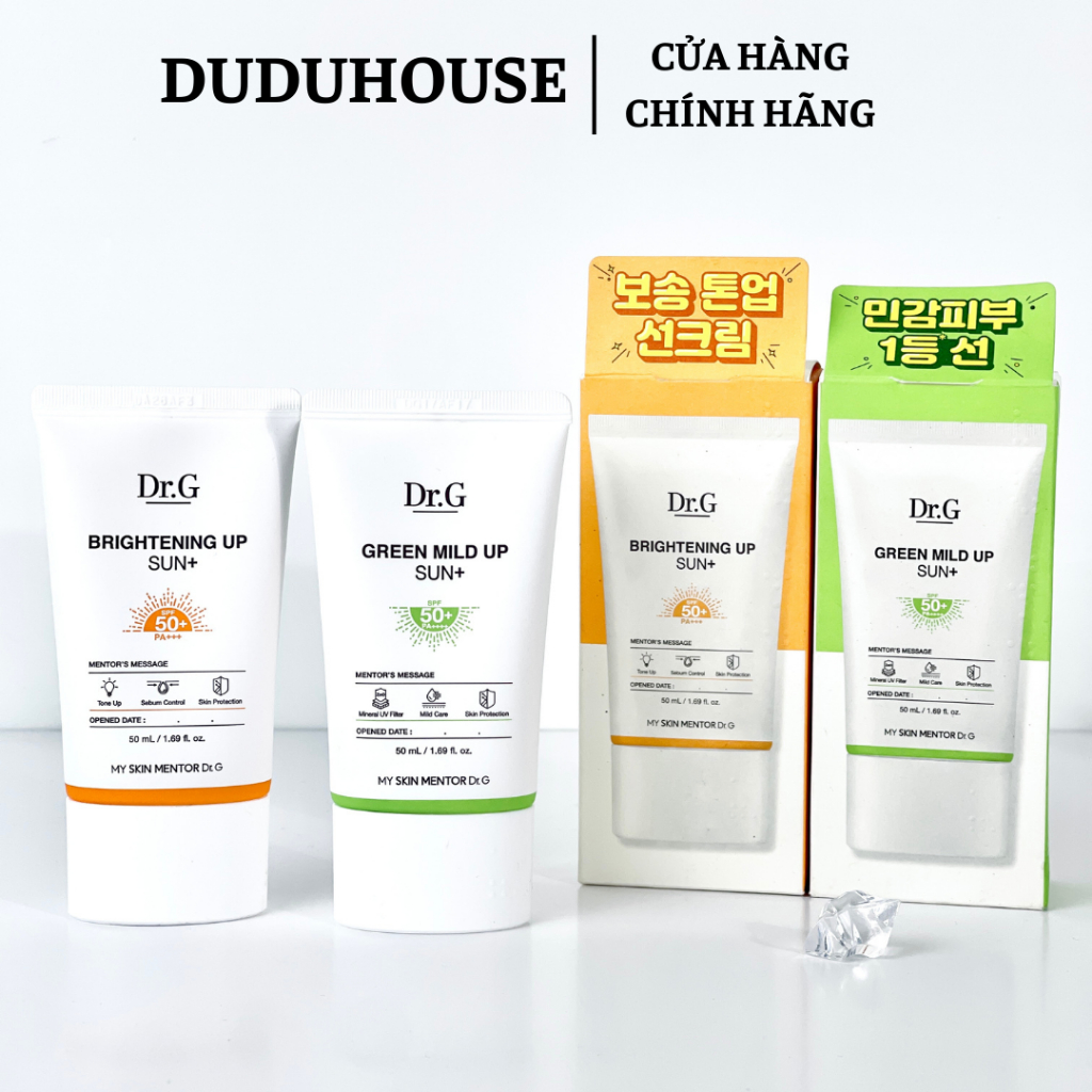 Dr.G Sunscreen SPF50+ Brightening Up Sun / Green Mild Up Sun / Medi UV ...