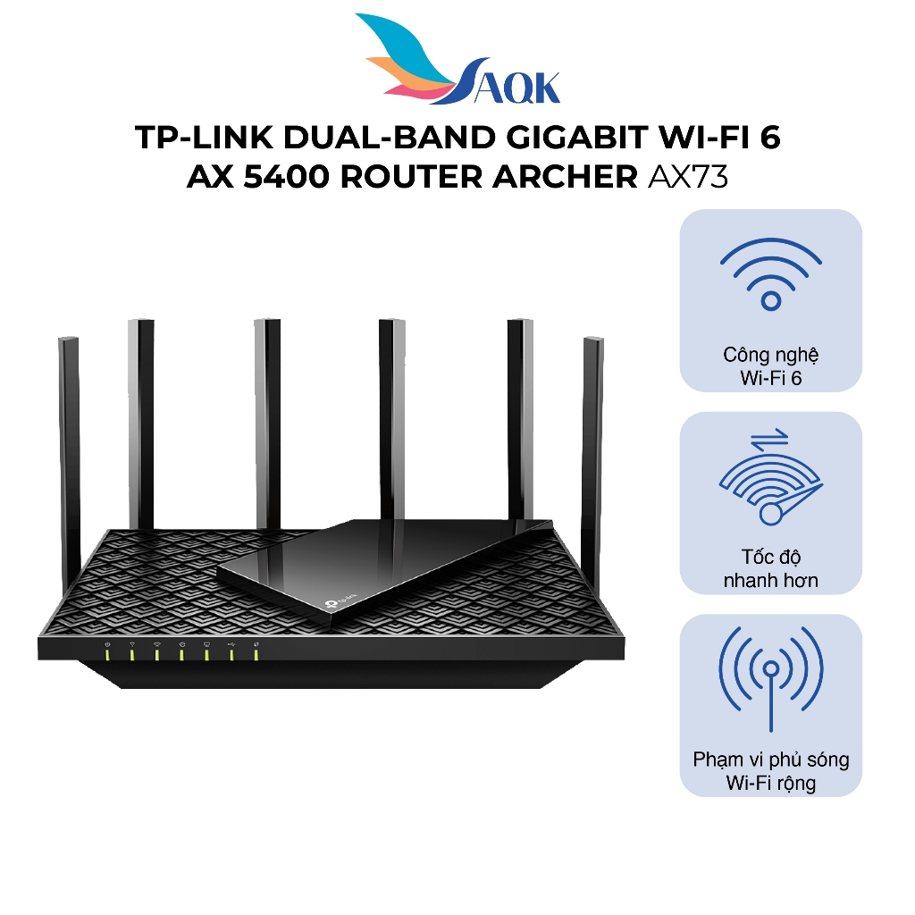TP-Link Dual-Band Gigabit Wi-Fi 6 AX 5400 Router Archer AX73 - Genuine ...