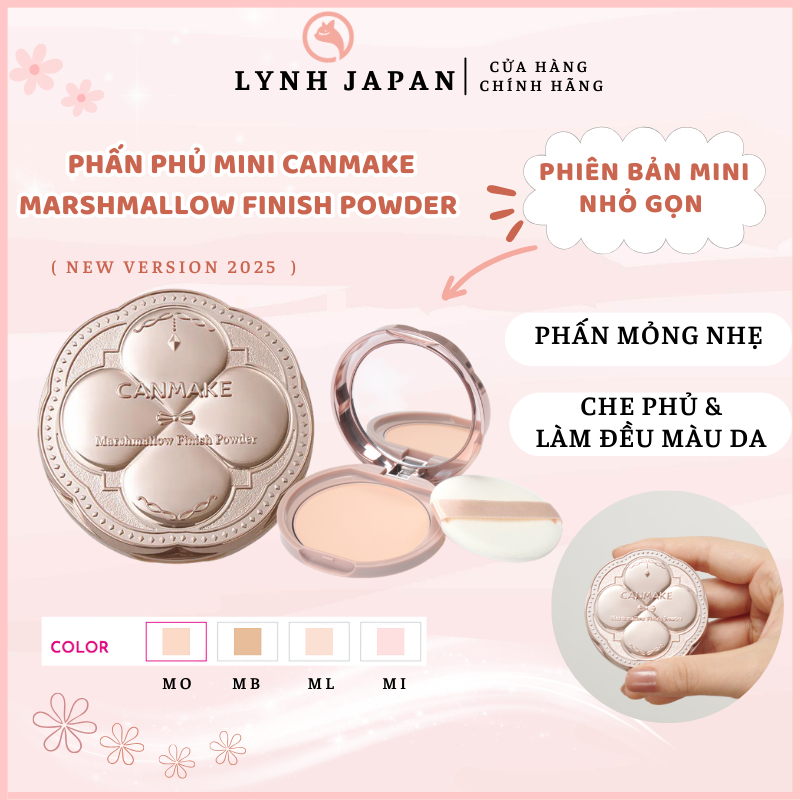 Canmake MINI Size MarshMallow Finish Powder Japan compact mini version 5g | Shopee Malaysia