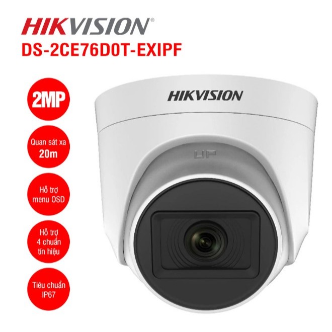 Hikvision 2mp infrared camera DS-2CE76D0T-EXIPF /DS-2CE16D0T-EXIPF for ...
