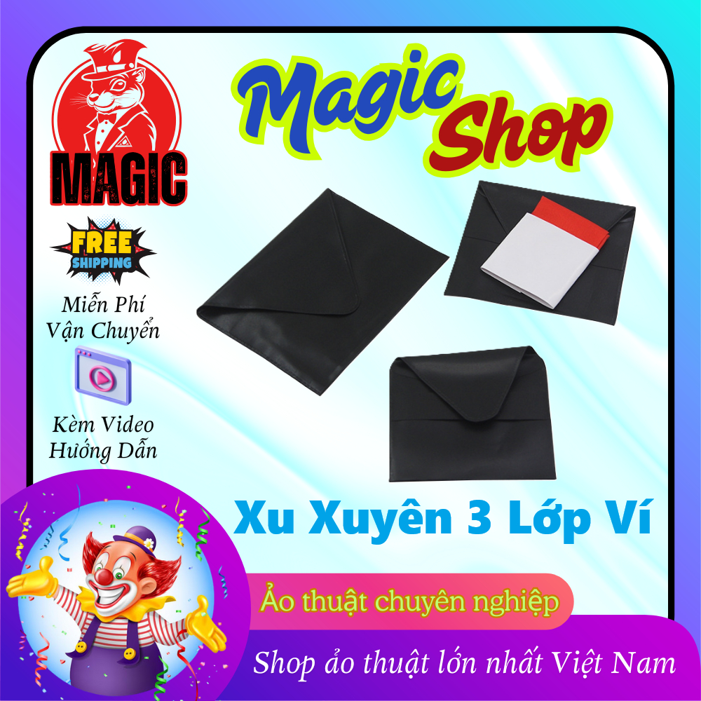 Magic coin through 3 layers of high-end wallet for easy performance (game instructions) | Shopee ...