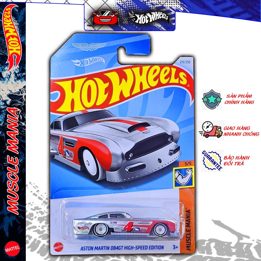 Aston martin db4gt high speed edition hot wheels model car, 1/64 scale ...