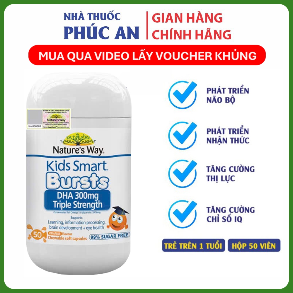 Nature's Way Kids Smart DHA 300mg Triple Strength chewable DHA ...