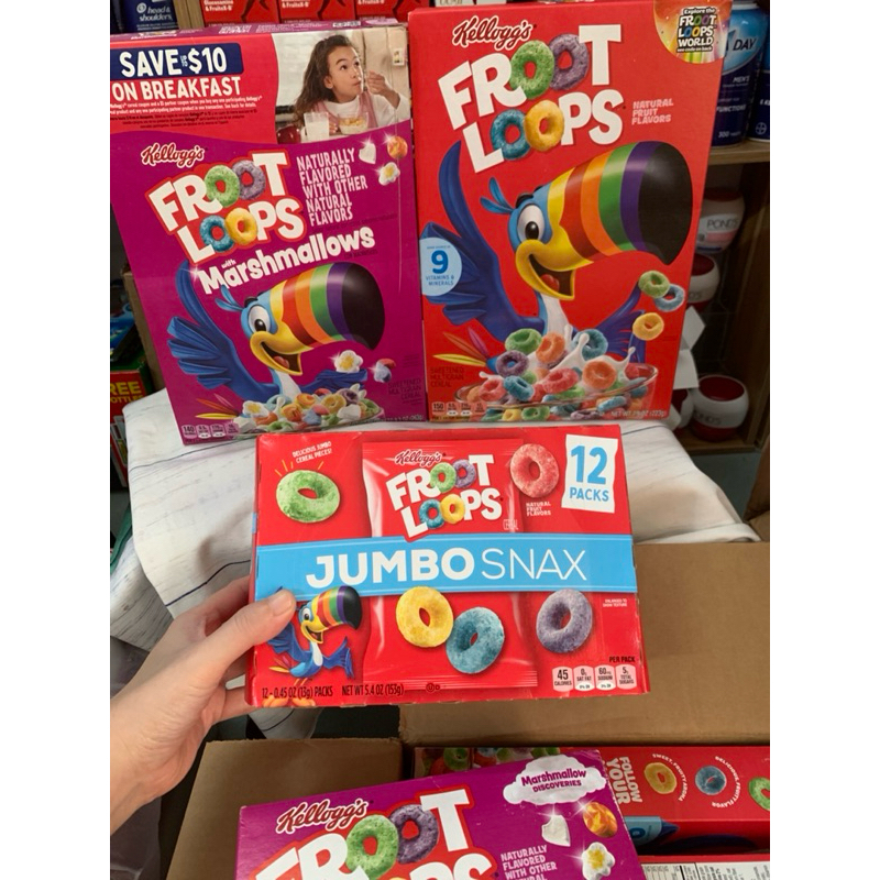 (US domestic) Froot Loops Kellogg's date instant cereal new | Shopee ...