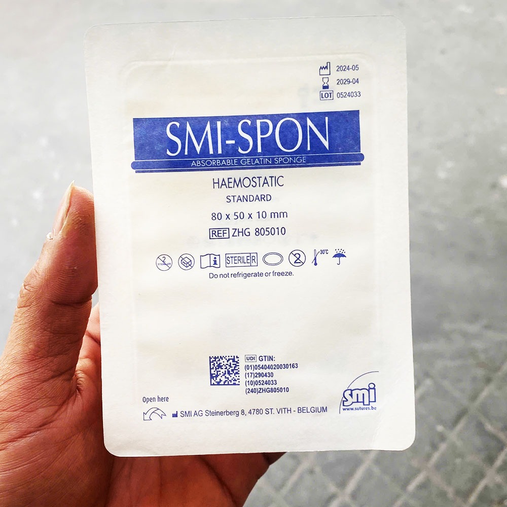 SMI-SPON self-absorbable hemostatic foam 10 pieces/1 box for medical ...