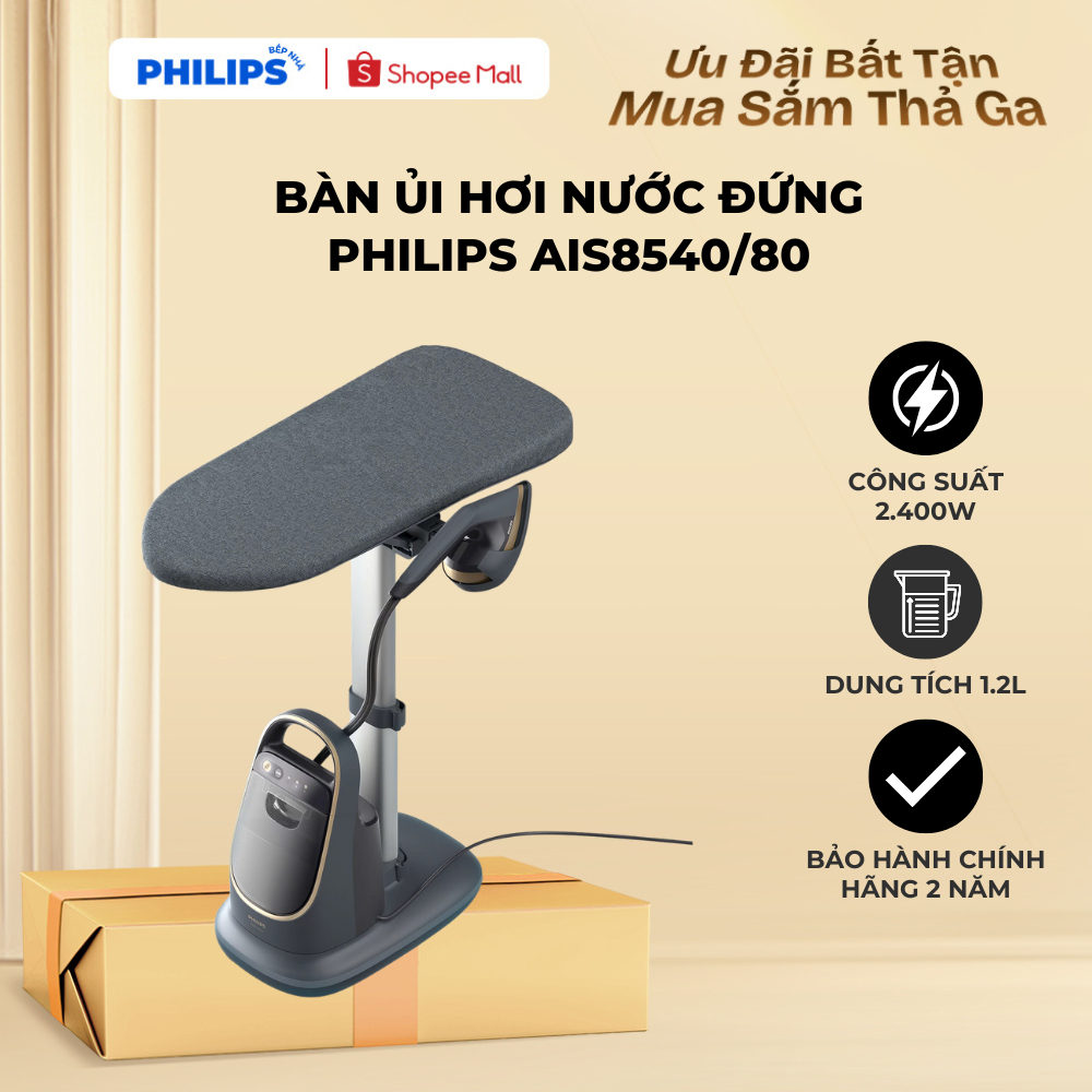PHILIPS AIS8540/80 vertical steam iron (2400W - 1.2L) Automatically ...