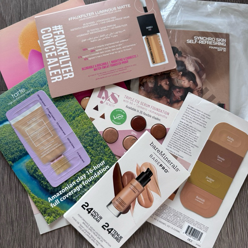 Foundation samples of various brands | Shopee Malaysia