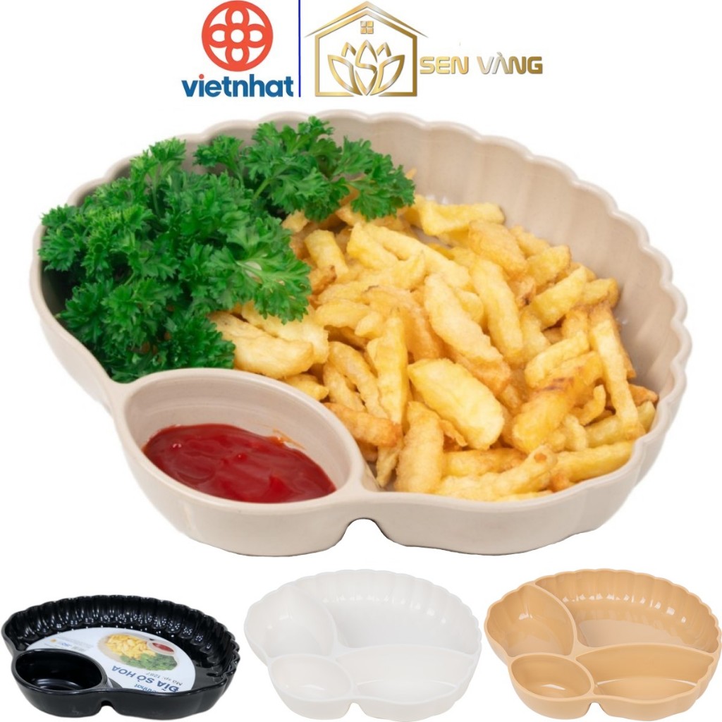 VIET JAPAN plastic clamshell plate - 2 compartments, 4 compartments ...