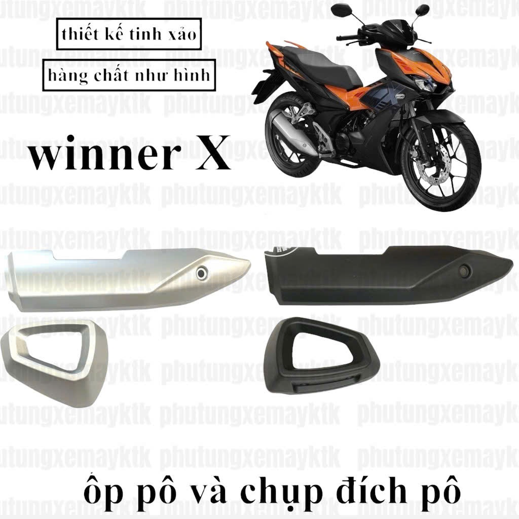 Winner X 150 V2 V3 exhaust, matte black and silver, Thanh Khang ...