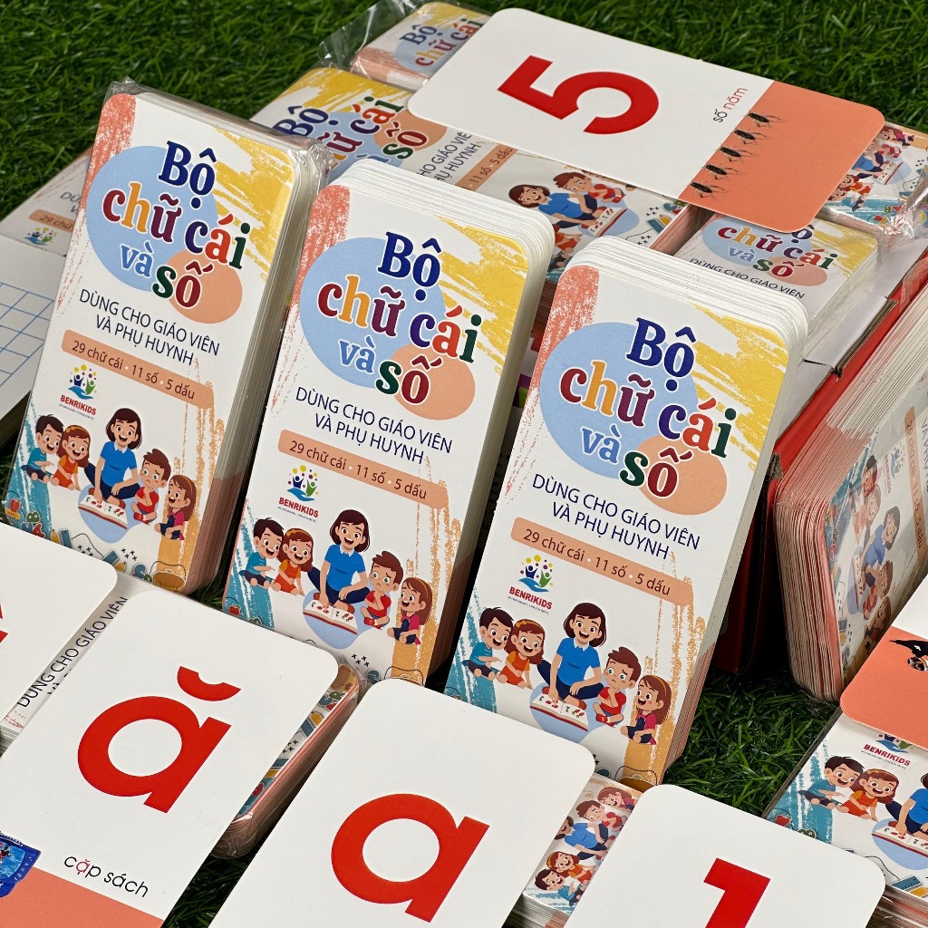 Set of 42 Learning Cards for Children to Learn Letters and Numbers to ...
