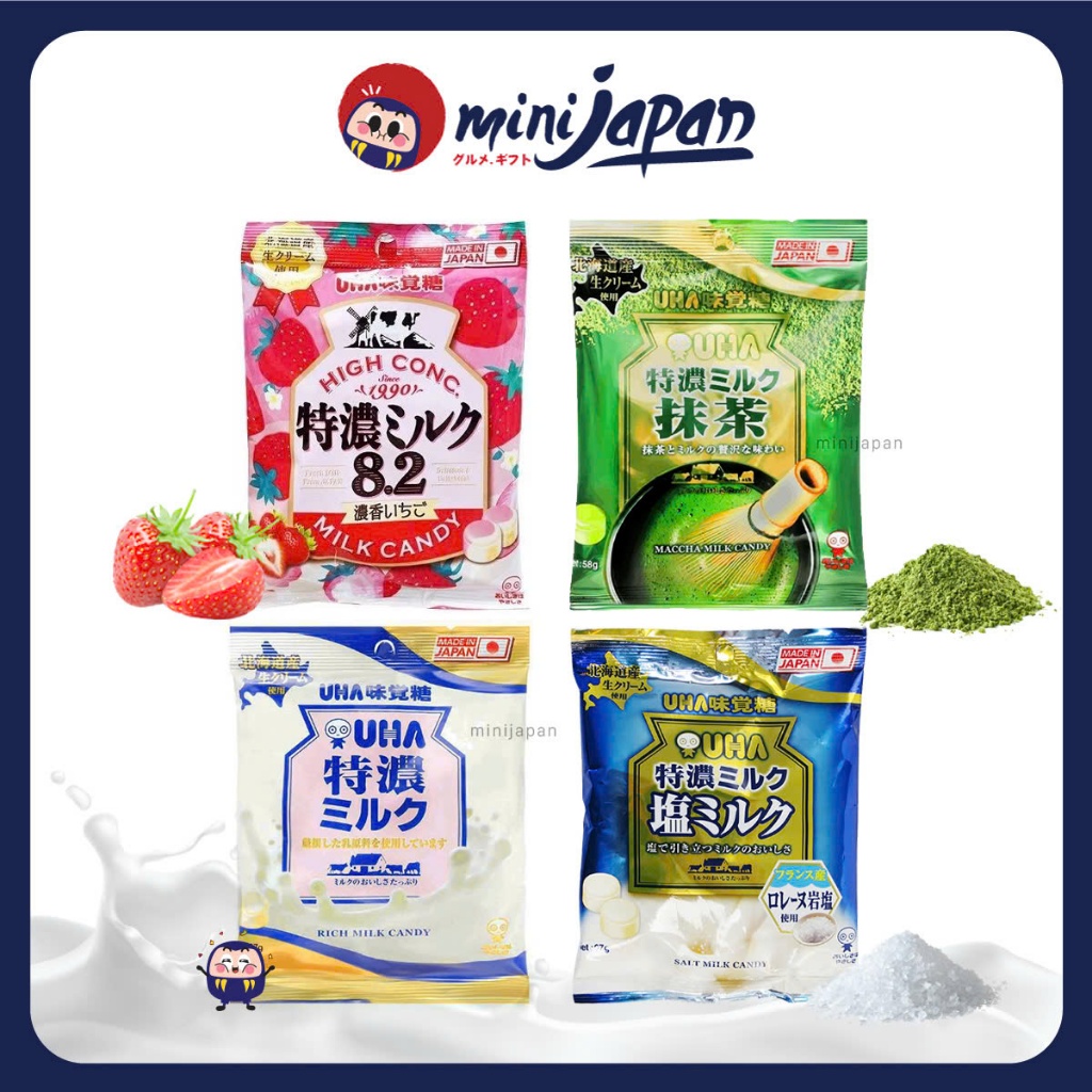 Green tea candy, Japanese UHA Tokuno milk candy | Shopee Malaysia