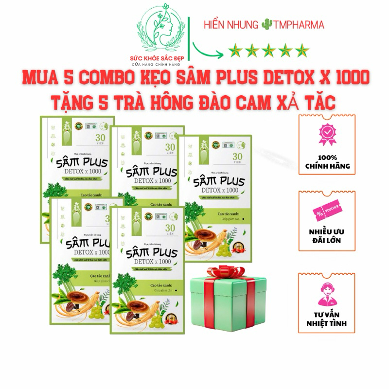 Combo of 5 boxes of ginseng plus weight loss candy helps reduce ...