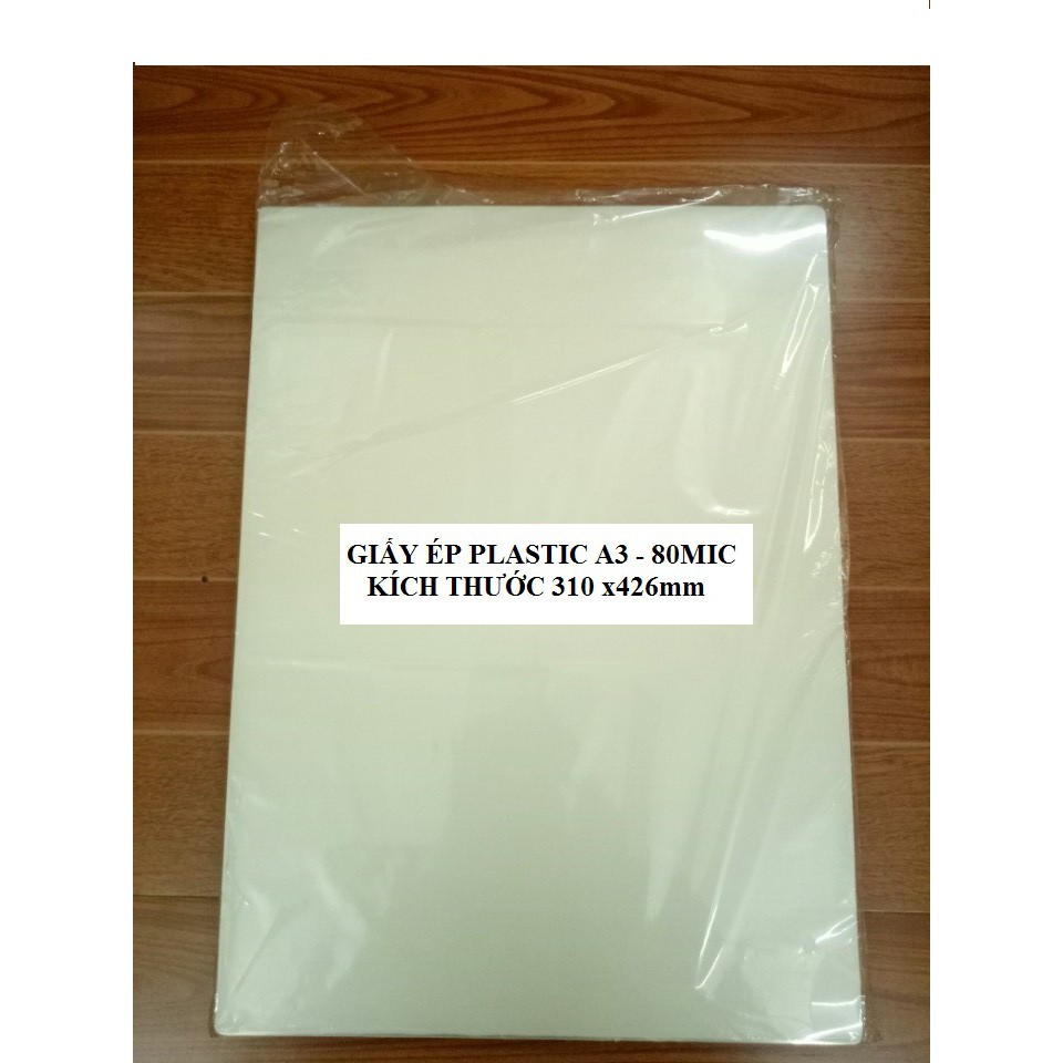 Plastic laminated paper A3 size (310x426mm) 45mic-80mic (100 sheets ...
