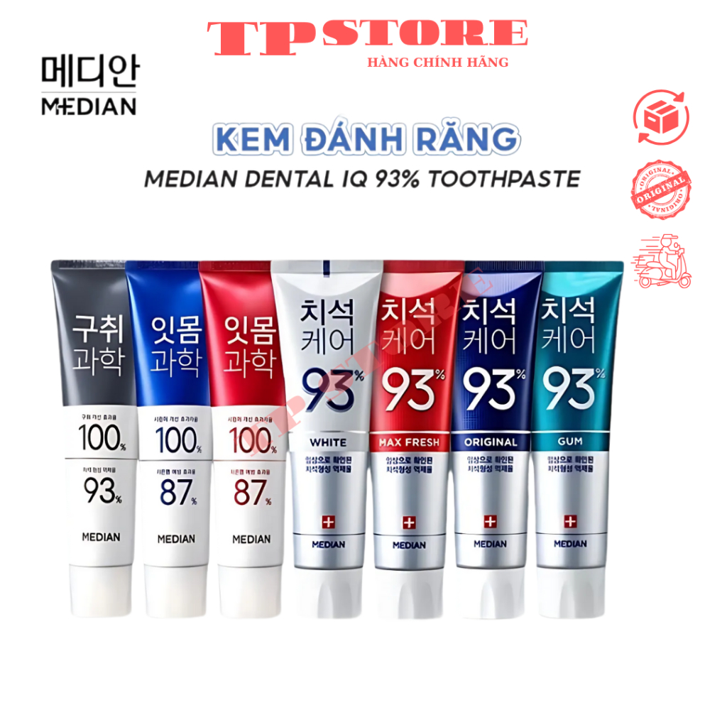 Korean toothpaste Median Dental IQ 93% 120g | Shopee Malaysia