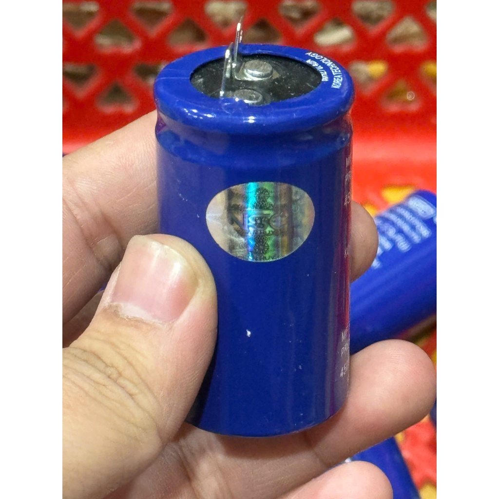 NSC Korean ceiling fan oil capacitor, blue, company standard stamp ...