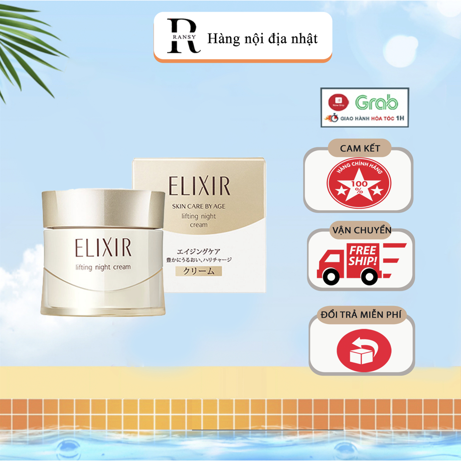 Elixir Skin Care By Age Lifting Night Cream 40g - Domestic Japan | Shopee Malaysia