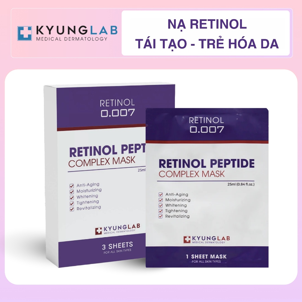 Kyung Lab Retinol mask, Retinol Peptide Complex mask for skin ...