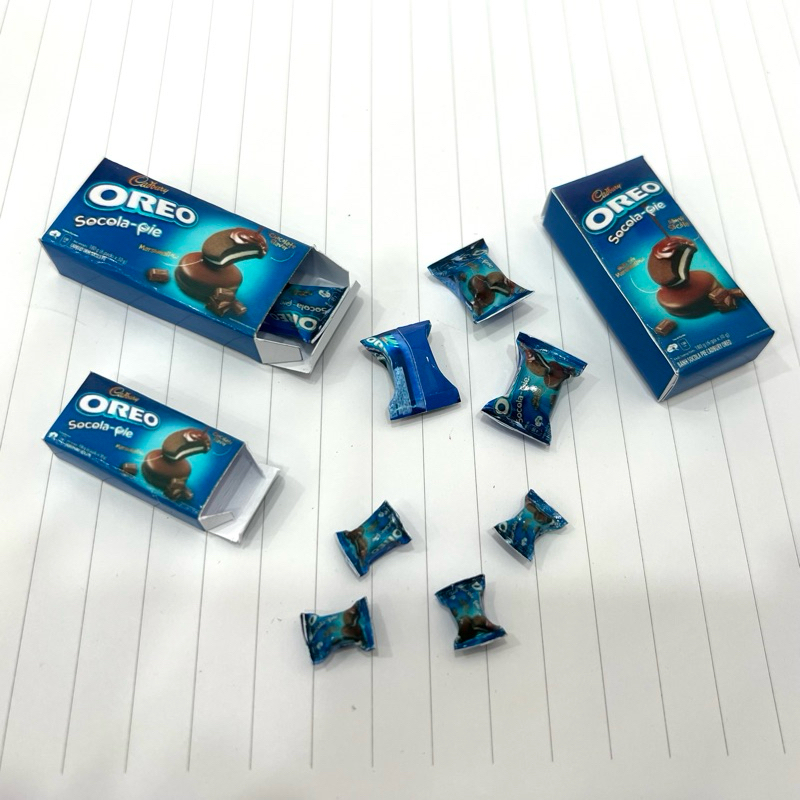 1:12 scale paper mini chocolate oreo box model | Shopee Malaysia