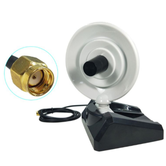 Pan-shaped parabolic antenna with wifi and bluetooth signal amplifier ...